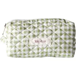 ME AND LIA Make-up Pouchsmall - Gingham Matcha