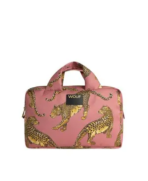 WOUF Leopard Large Toiletry Bag - Blush