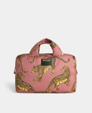 WOUF Leopard Large Toiletry Bag