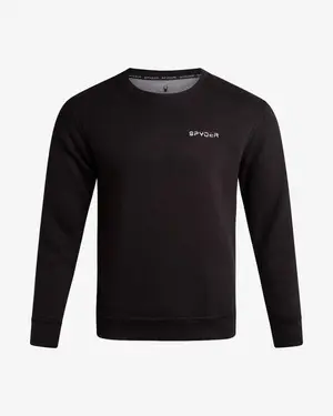 SPYDER Men Fleece Crew Black