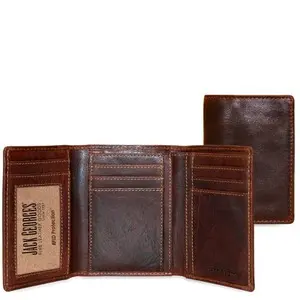 JACK GEORGES Voyager Tri-fold Wallet - Brown