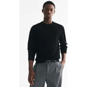 H&M Regular Fit Fine Knit Sweater - Black
