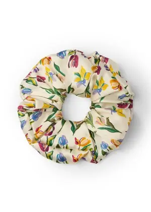OLAH Tulip Silk Scrunchie - Cream