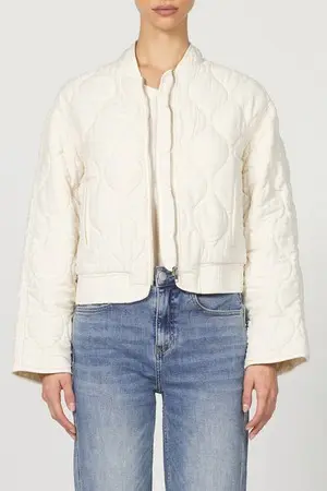 DEAR JOHN Quilted Jacket - Whitecap Grey