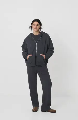EVERYBODY.WORLD Trash Zip Up Hoodie - Slate