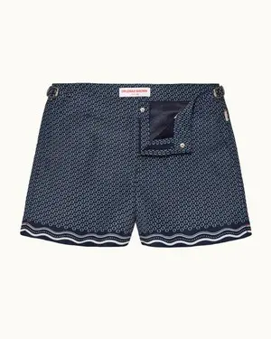 Orlebar Brown Setter Shorter Length Printed Swim Shorts In Ocra