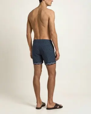 Orlebar Brown Setter Shorter Length Printed Swim Shorts In Ocra