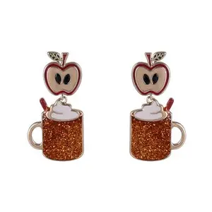 HALLMARK Apple Cider Mug Dangle Earrings