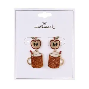 HALLMARK Apple Cider Mug Dangle Earrings