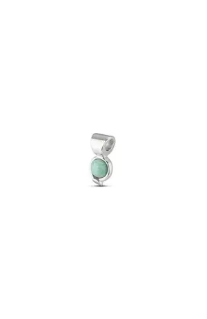 UNODE50 Sterling Plated Charm With Amazonite Stone