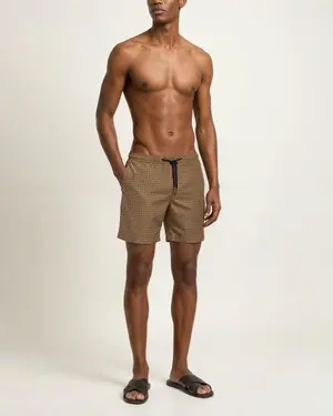 Orlebar Brown Orlebar Brown Bulldog Drawcord Printed Tessoro Swim Shorts Bronze