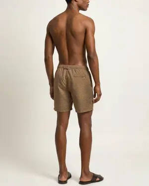 Orlebar Brown Bulldog Drawcord Printed Tessoro Swim Shorts - Bronze