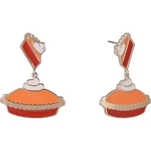 HALLMARK Pumpkin Pie Enamel Drop Earrings - Orange