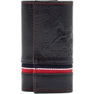 CAVALINHO The Sailor Trifold Leather Key Holder Wallet 535 - Navy