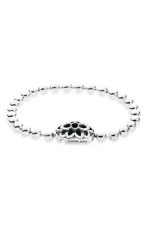 Good Art Hlywd Triple Cutout B Poplock Bracelet - Sterling Silver