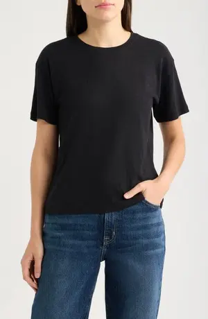 Bella Dahl Relaxed Crewneck T-shirt - Black