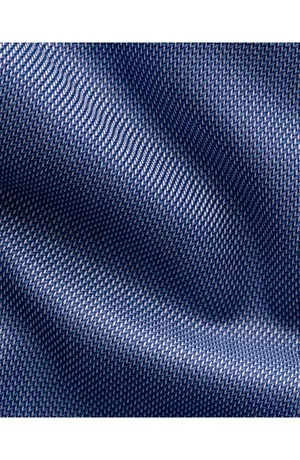 Eton Slim Fit Textured Cotton Dress Shirt