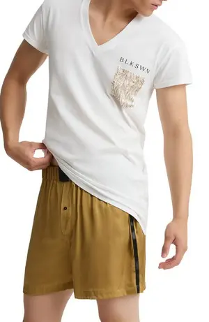BLKSWN Feathers Short Pajamas Set