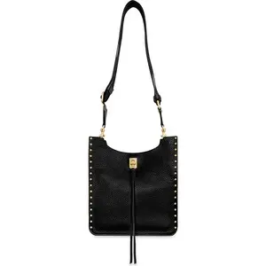 Rebecca Minkoff Darren Medium Feed Leather Crossbody Bag - Black