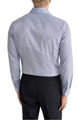 Eton Contemporary Fit Micro Print Shirt
