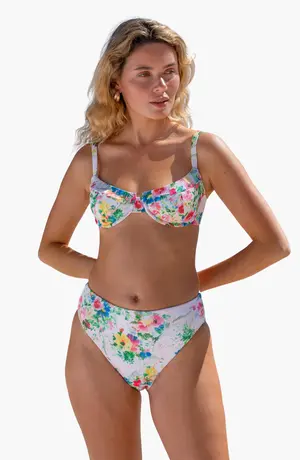 AQUARI Coco Top - Floral Reflection