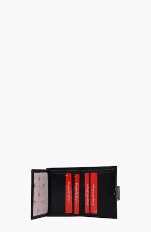 CAVALINHO Gentleman Mini Trifold Leather Wallet 530 - Black