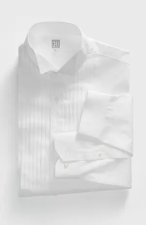 THE BLACK TUX Slim Wing Tip Tuxedo Shirt