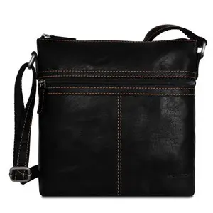 JACK GEORGES Voyager City Crossbody Bag - Black