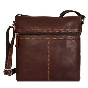 JACK GEORGES Voyager City Crossbody Bag - Brown