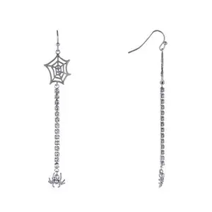 HALLMARK Halloween Spider And Web Linear Drop Earrings