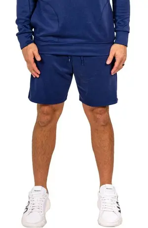 MACEOO Martha Rib Knit Shorts - Blue