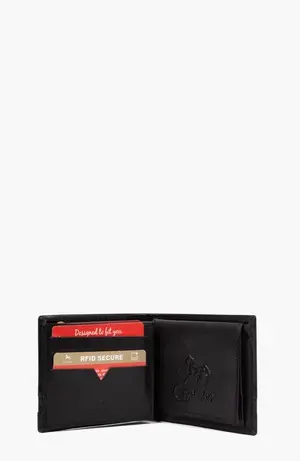 CAVALINHO Di Cavallo Trifold Leather Wallet 529 - Black
