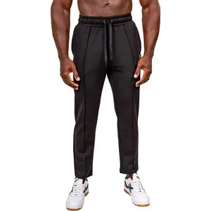 MACEOO Marthyr Stitched Crease Joggers - Black