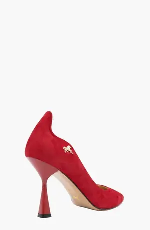 CAVALINHO Suede Stiletto Pumps - Red