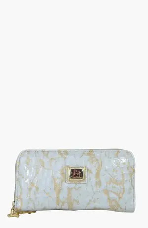 CAVALINHO Gallop Patent Leather Wristlet Wallet 212 - Beige/white