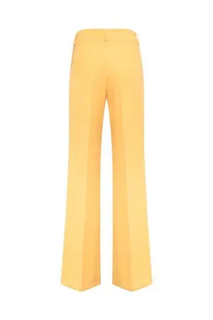 MAISON COMMON Travel-safe Bootcut Trousers - Yellow