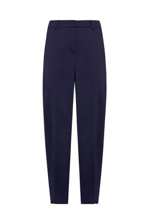 MAISON COMMON Cotton Wool Barrel Pants - Blue