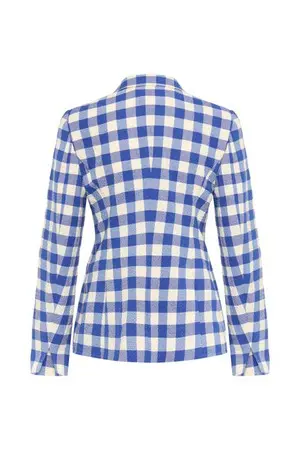 MAISON COMMON Vichy Blazer With Application