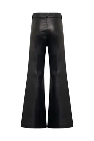 MAISON COMMON Nappa Leather Bootleg Pants