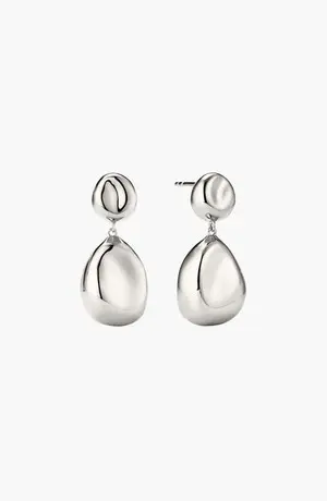 Mejuri Dôme Pebble Earrings - Sterling Silver