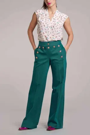 MAISON COMMON Striped Sailor Trousers