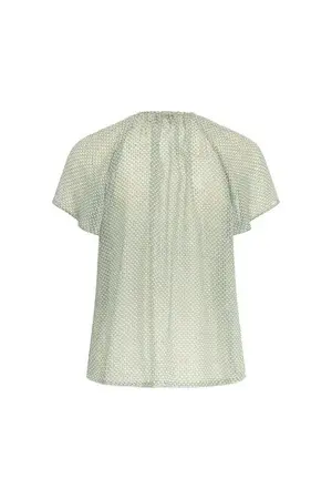 MAISON COMMON Printed Silk Georgette Blouse