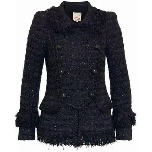 MAISON COMMON Signature Tweed Jacket - Black