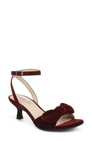LIFESTRIDE Nola Sandal With Bow Detailing - Berry Red
