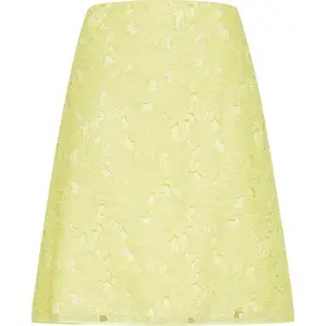 MAISON COMMON Lace A-line Skirt - Yellow