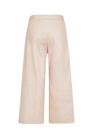 MAISON COMMON Cropped Printed Cotton Lycra Trousers