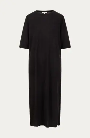 JUANA Elara Short Sleeve Maxi Dress - Black