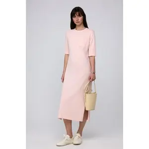 JUANA JUANA Elara Short Sleeve Maxi Dress Blush