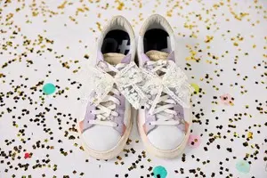 PACKED PARTY Lace Bow And Gold Charm Shoe Charm Set