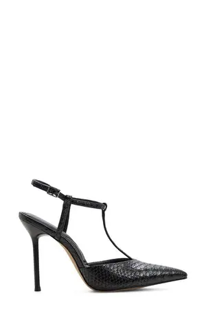 Aldo Leonniah Croc Embossed Leather Stiletto Pumps